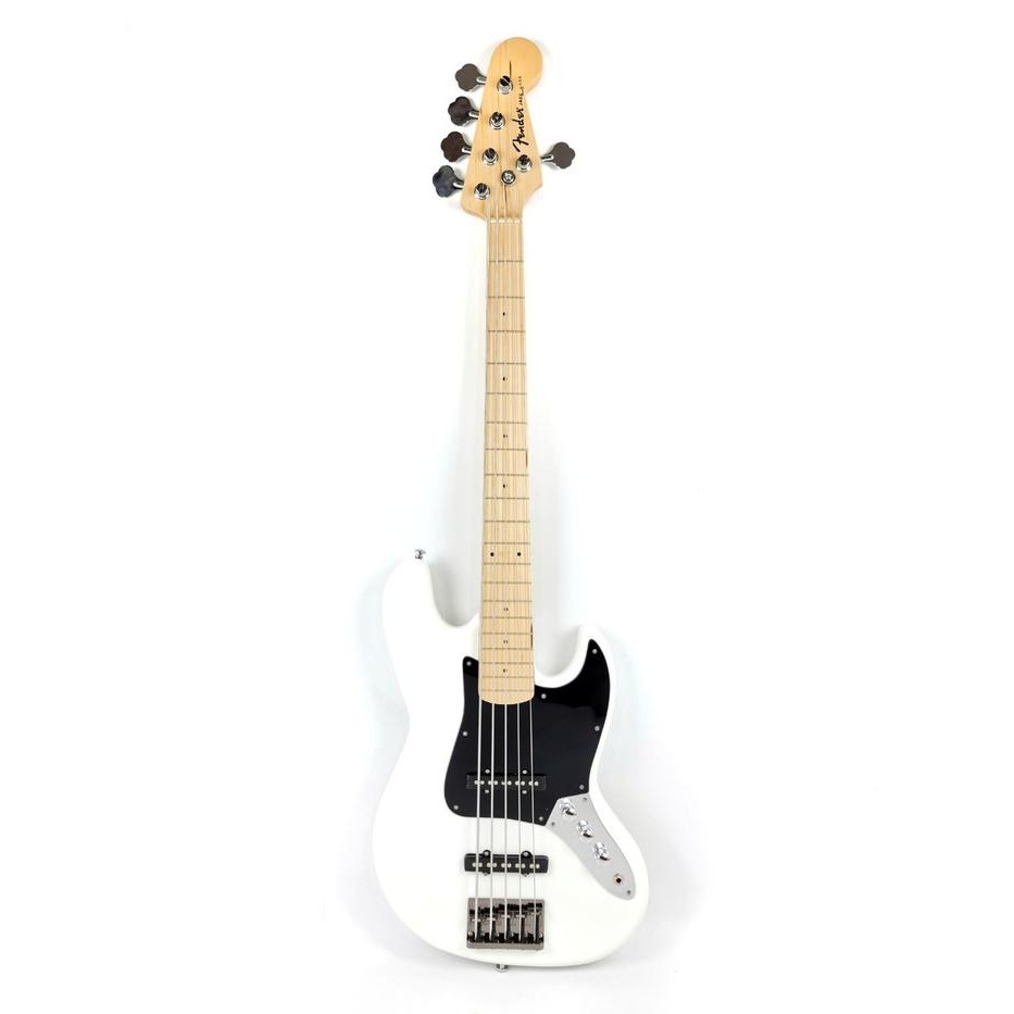 Jual Bass Elektrik Merk Fender Model Jazz Bass Senar 5 Warna Putih ...