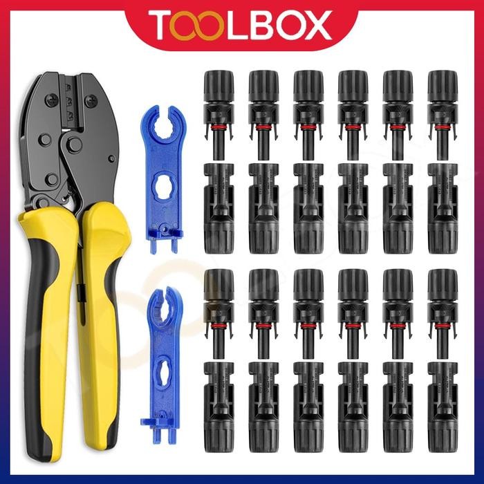 Jual Toolbox MC4 connector set (solar cell panel connector) with MC4 ...