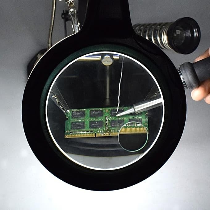 Jual Soldering Helping Hand with Led Magnifier TE-802 | Shopee Indonesia