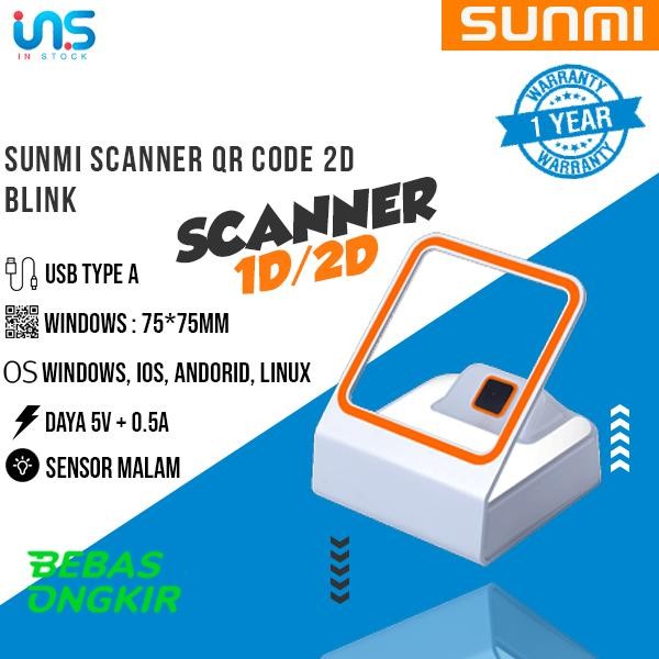 Jual Stok Baru Mesin Barcode Scanner Android SUNMI BLINK Bisa QR CODE ...