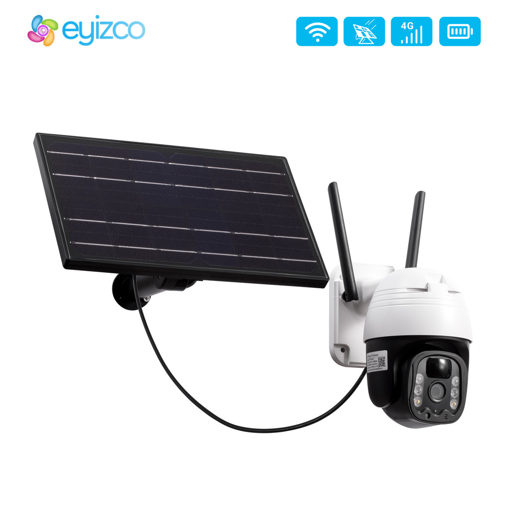 Jual 4G Solar Camera Outdoor With Solar Powered Battery GSM Sim Card ...