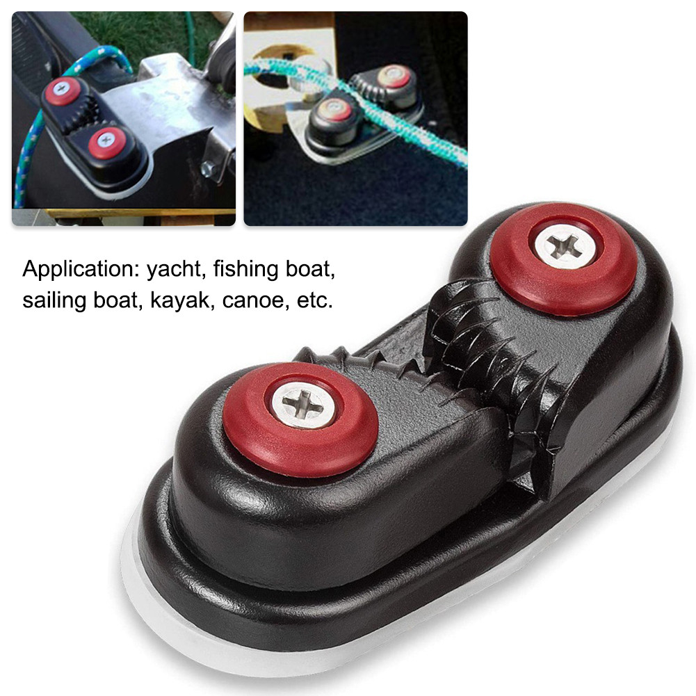 Jual IMPORT 1/2PCS Aluminum Alloy Boat Marine Rope Boat Clamp Cleat ...