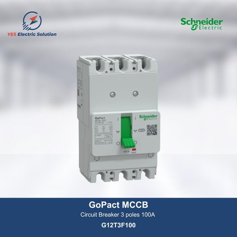 Jual Schneider Gopact MCCB 125 3 poles 100A 415VAC - G12T3F100 | Shopee ...