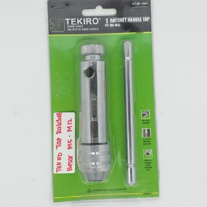 Jual Ready Tekiro Gagang Tap Ratchet / Rachet Handle Tap M5-M12 Tapping ...
