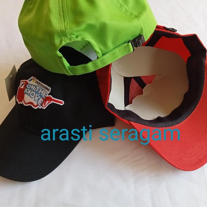 Jual New // Topi Spbu Pertamina Logo On The Move // 100% Original ...