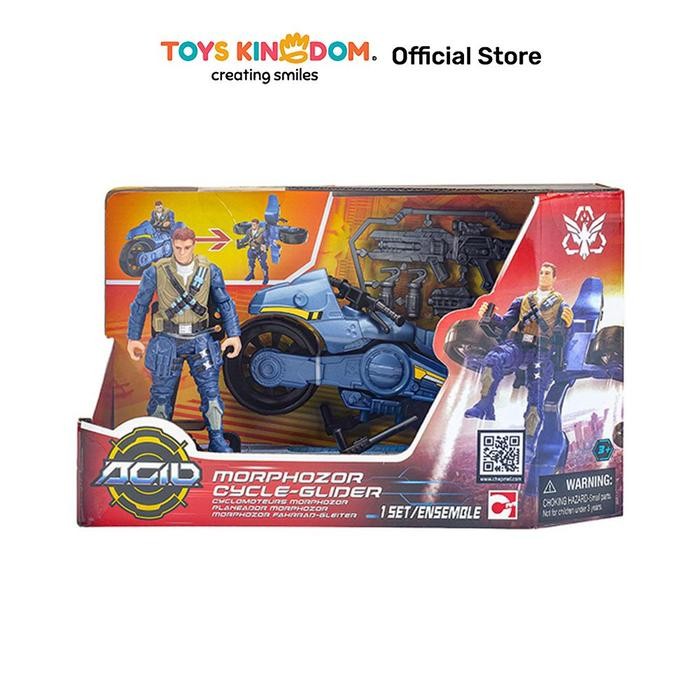 Jual Toys Kingdom Chap Mei Set Acid Morphozor Cycle-Glider - Biru Toys ...