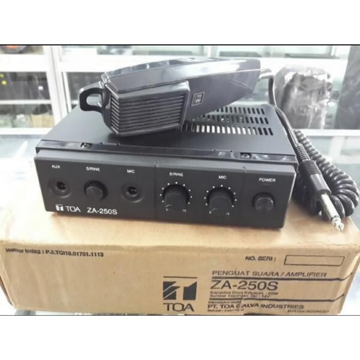 Jual AMPLIFIER TOA ZA250S AMPLI MOBIL TOA ZA-250-S ORIGINAL TOA GALVA ...