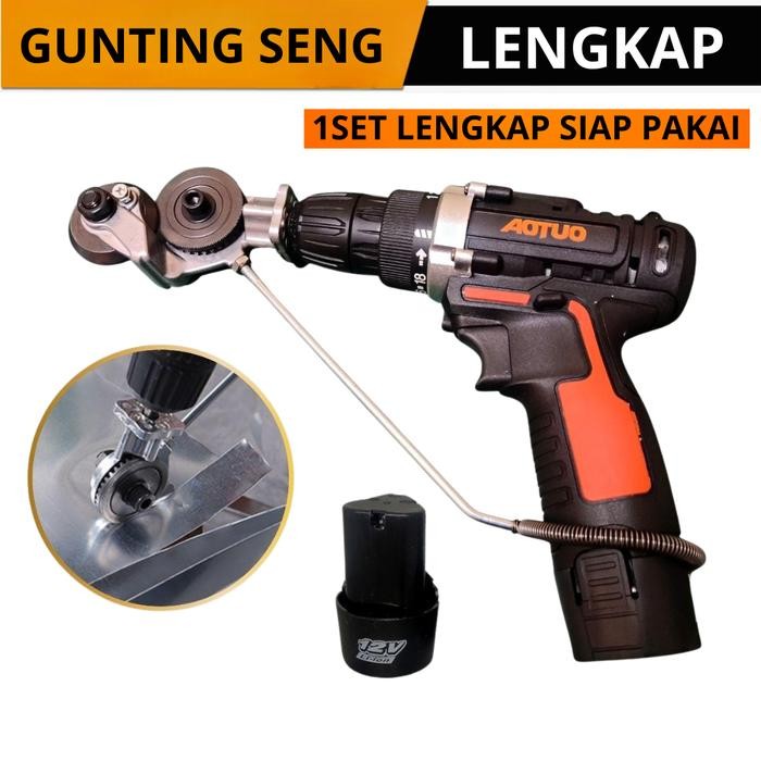 Jual Diskon Paket Pemotong Plat Adapter Mesin Bor Gunting Plat Seng ...