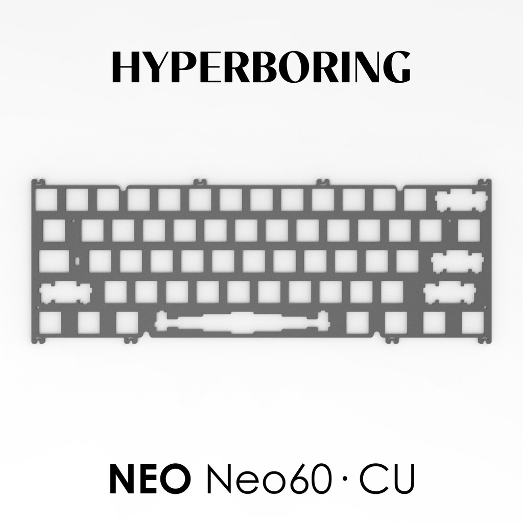 Jual Neo60 CU mechanical keyboard use plates PC PP FR4 Aluminum CF ...