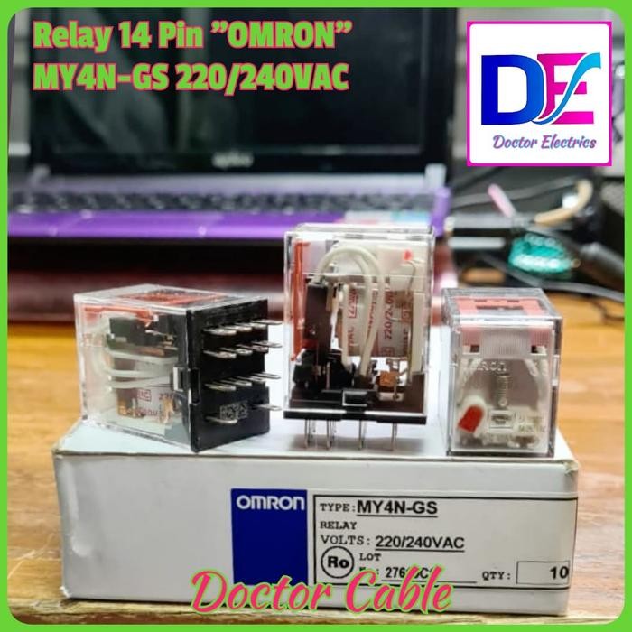 Jual OMRON RELAY MY4N-GS MY4N GS 220-240VAC 220VAC 240VAC 220V 240V 14 ...