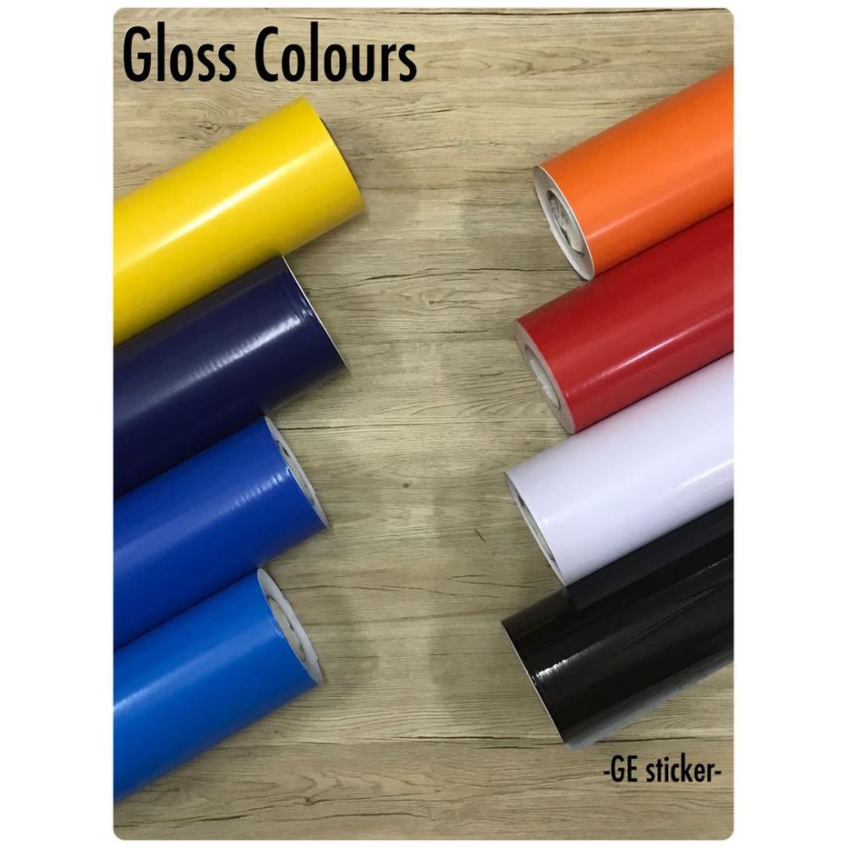 Jual ID STIKER / STICKER VINYL GLOSSY / MATTE 100 CM X 120 CM | Shopee ...