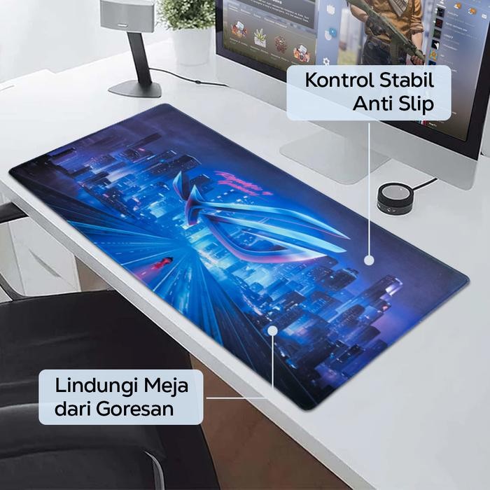 Jual Promo Kimsnot Gaming Mouse Pad Xl Desk Mat Asus Speed Logo ...