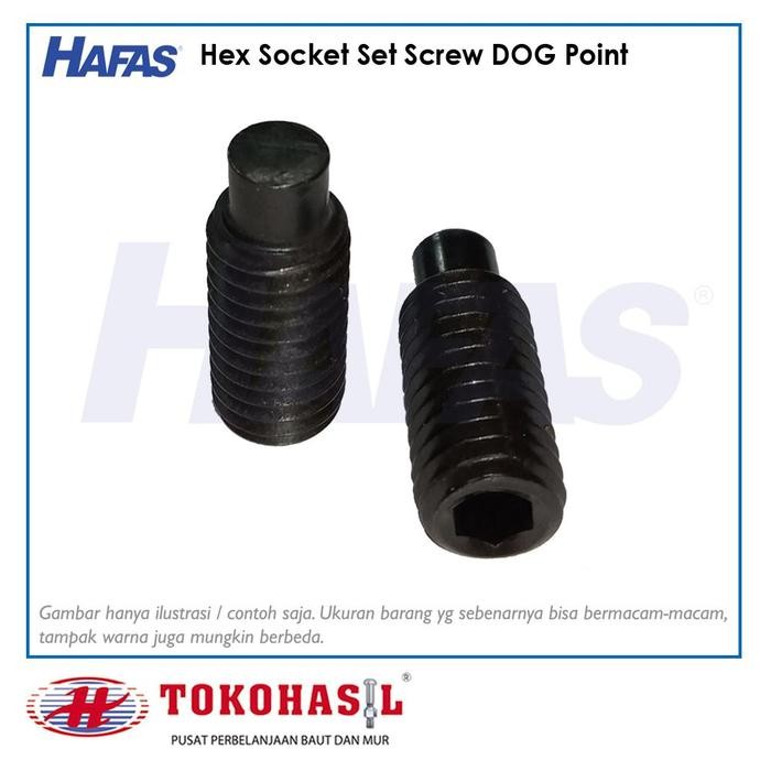 Jual PJ Dog Point M12 x 30 - P1.75 (Hex Socket Set Screw / Baut L Tanam ...