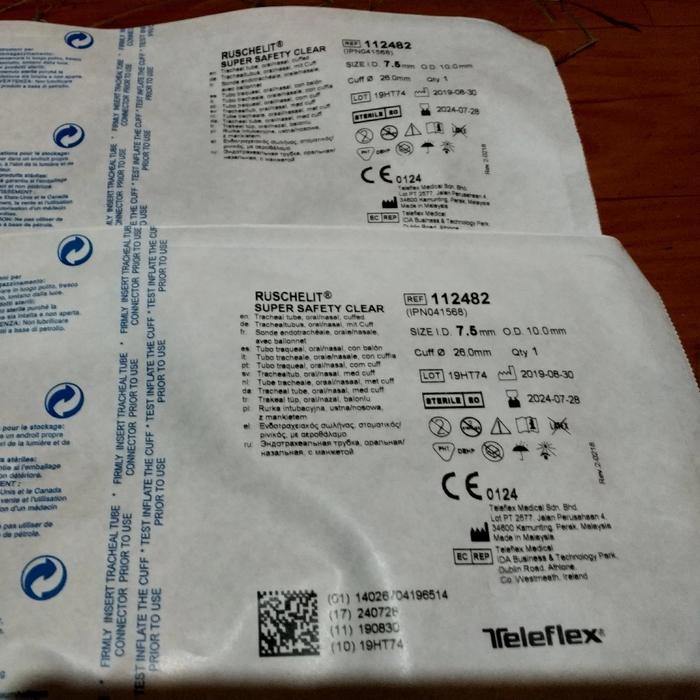 Jual Pilihan- Ett Cuff Endotracheal Tube With Cuff, Rusch Super Safety ...