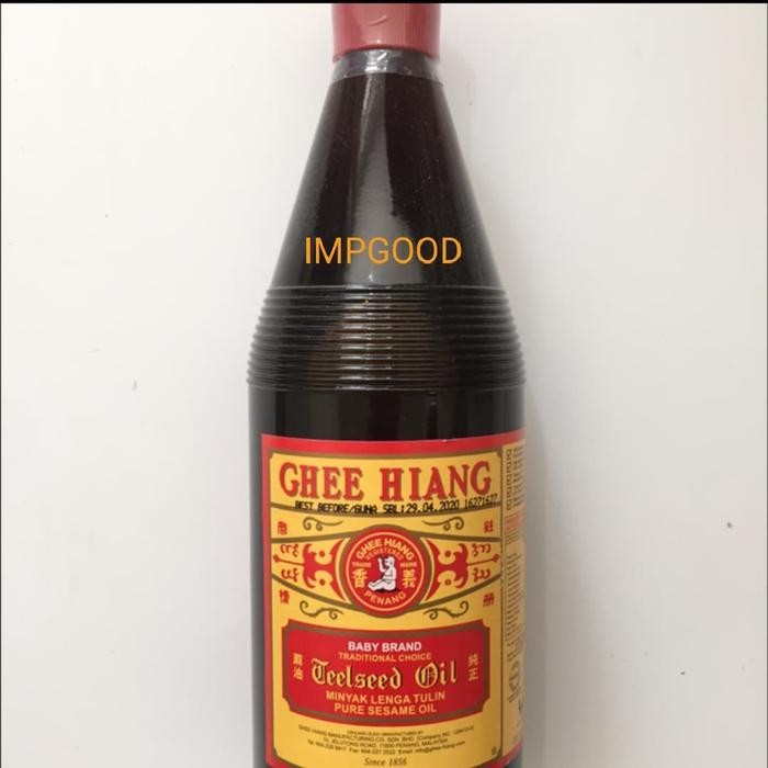 Jual Pilihan- Ghee Hiang Sesame Oil 700Ml / Minyak Wijen Ghee Hiang ...