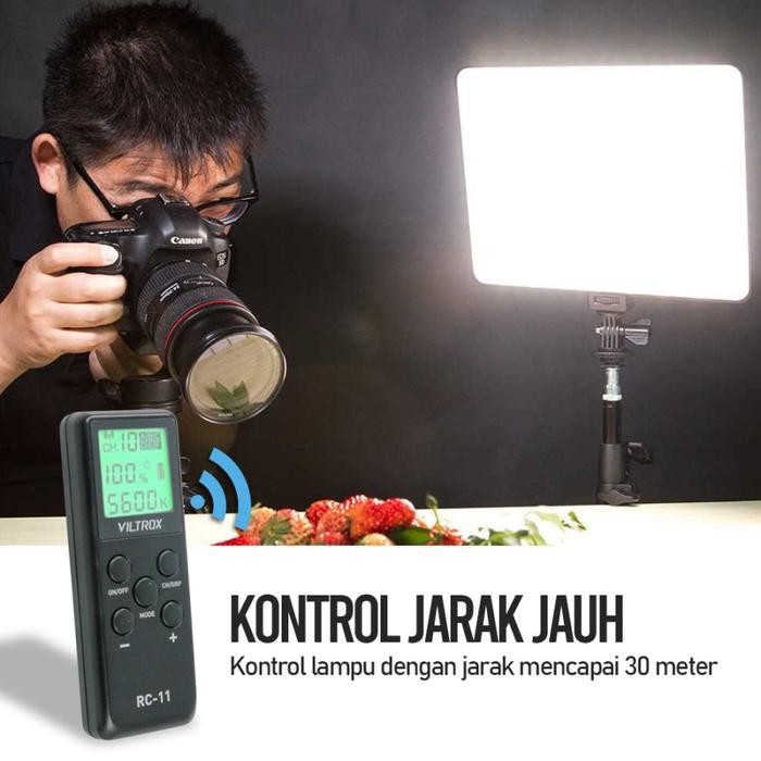 Jual Viltrox Vl-200T Lampu Studio Led Bi-Color Dimmable Lighting 30W With Remote - Black ...