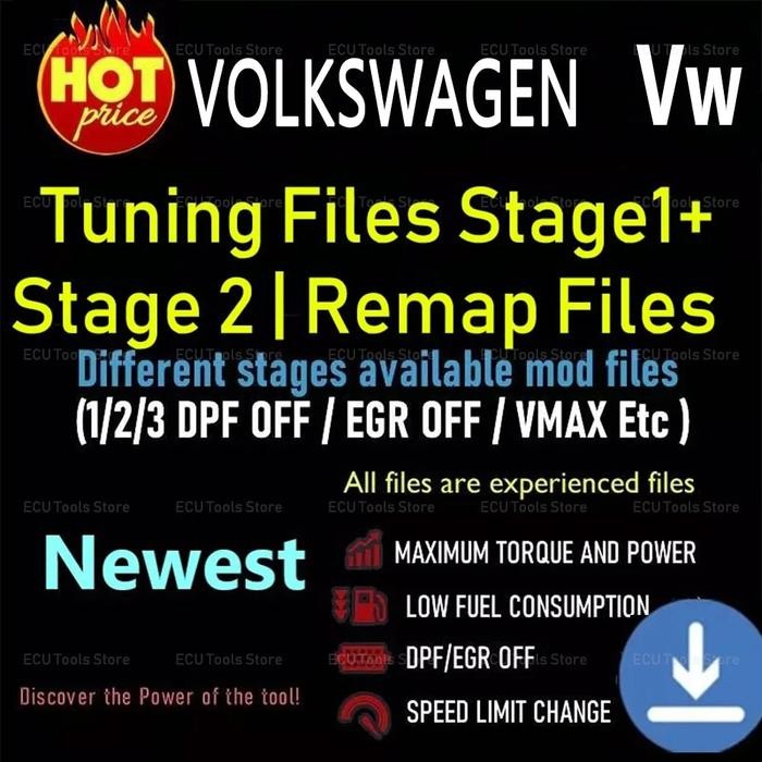 Jual For VOLKSWAGEN Vw ECU Map Tuning Files CLOSE TO 16 GB Stage1Stage ...