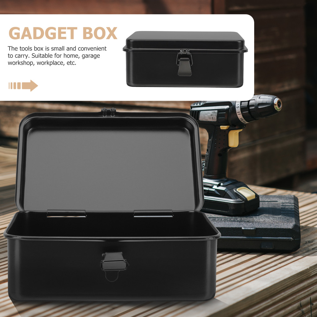 Jual Small Portable Metal Tool Box For Trunk Storage ganizer With ...