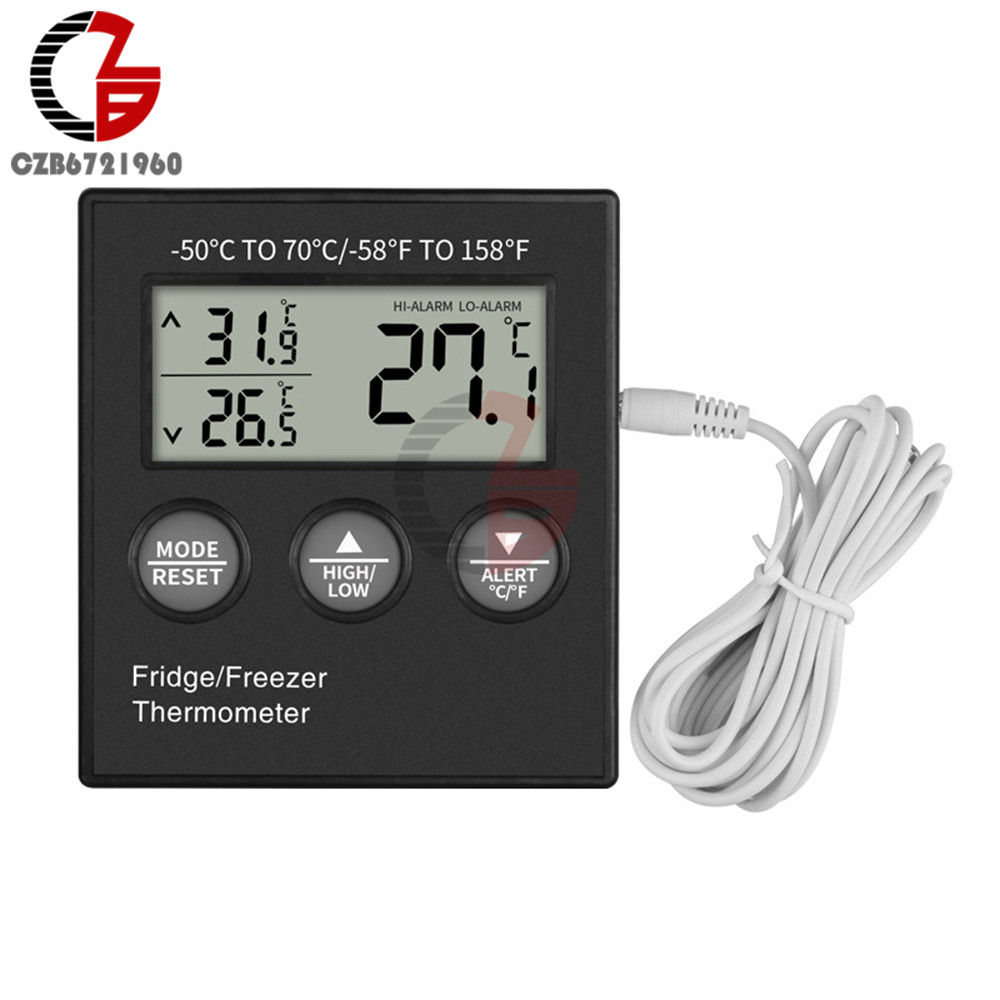 Jual Digital Refrigerator Thermometer Freezer Thermometer Aquarium ...