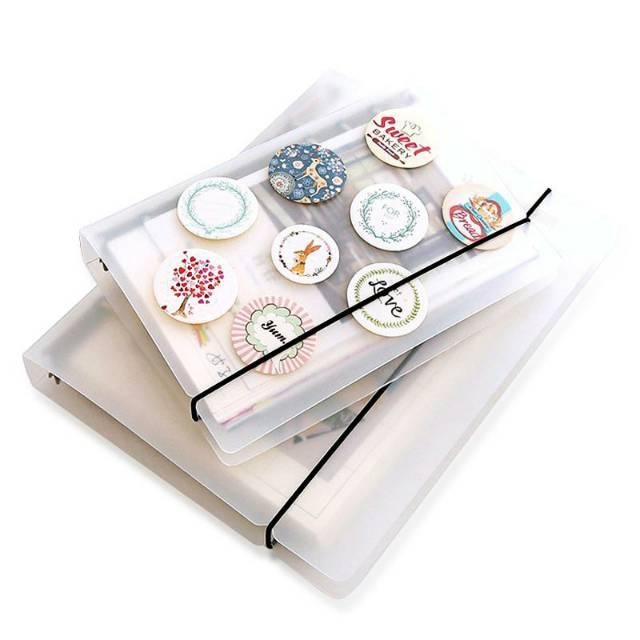 Jual Buku Binder Transparan Matte Ukuran A5/ A6/ A7/ A4/ B5 - Binder Pc ...
