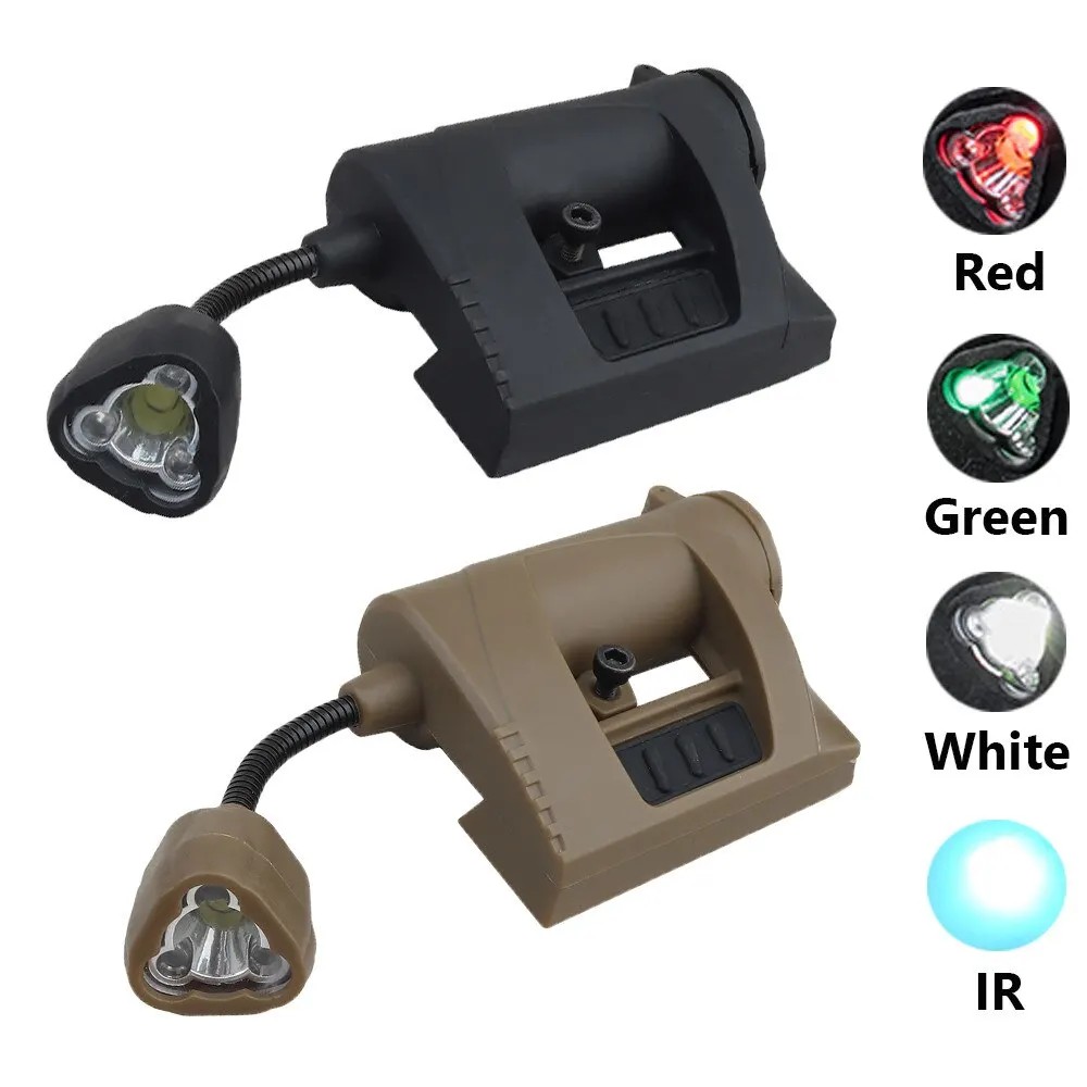 Jual Tactical Helmet Light 3 Modes Mpls Charge Led Hunting Military ...