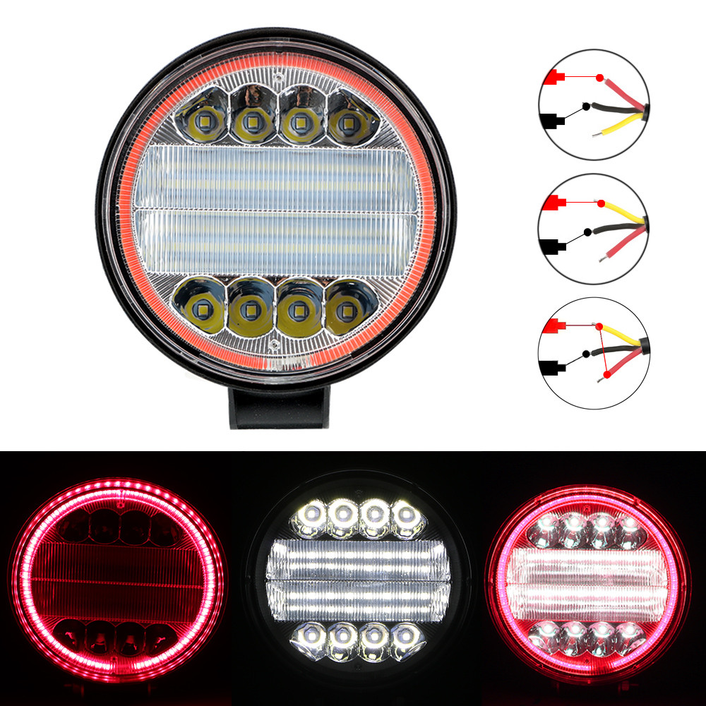 Jual Bright Angel Eyes Lamp 24 Led 72W Headlights For 4X4 Offroad Atv ...