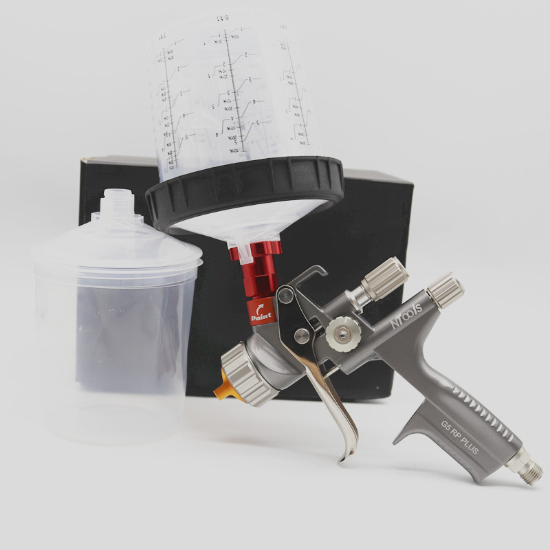 Jual G5 Plus Spray Gun With Adapter Mix Tank Air Spray Gun With Quick ...