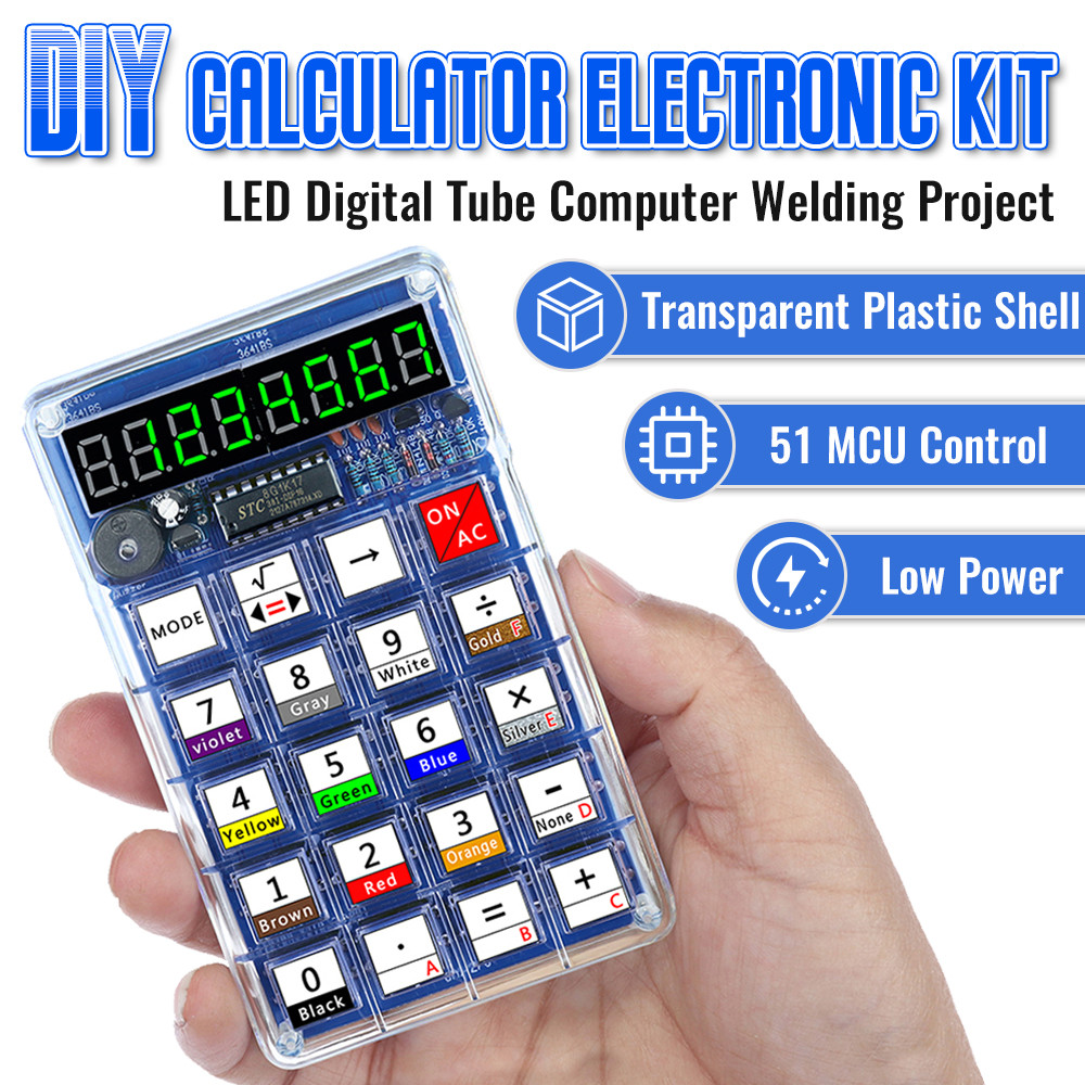Jual BEST SELLER DIY Electronic Kit LED Digital Tube Calculators 51 Microcontroller Control ...