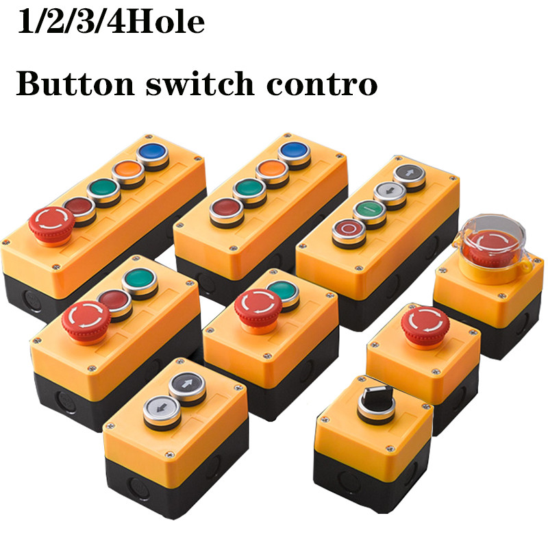 Jual BEST SELLER NEW Button switch control box plastic hand-held self starting button waterproof ...