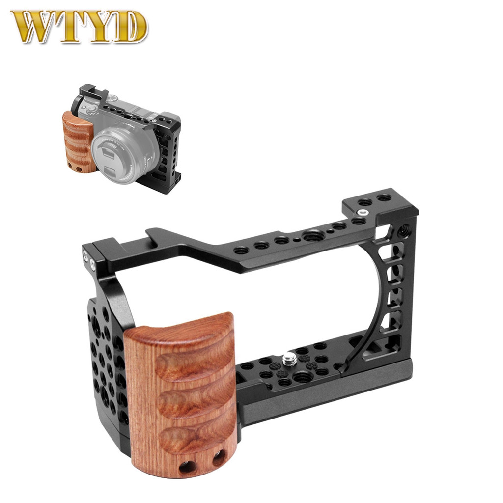 Jual IMPORT PULUZ Wood Handle Metal Camera Cage Stabilizer Rig For Sony ...
