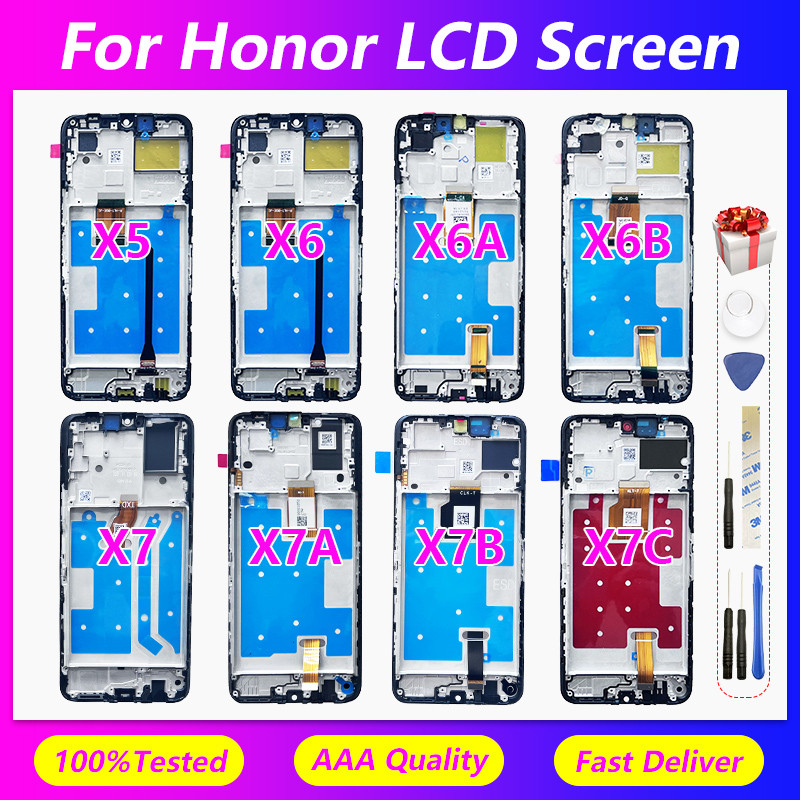 Jual For Huawei Honor X6 X7 X7A Screen Assembly With Frame X5 X6A X6B ...