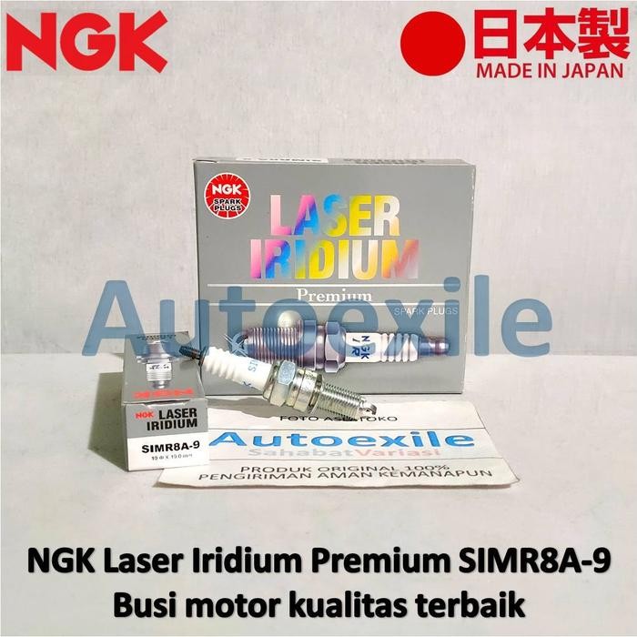 Jual Busi Motor NGK LASER IRIDIUM Premium SIMR8A-9 SIMR8A9 Spark Plugs Original untuk ADV150 ...