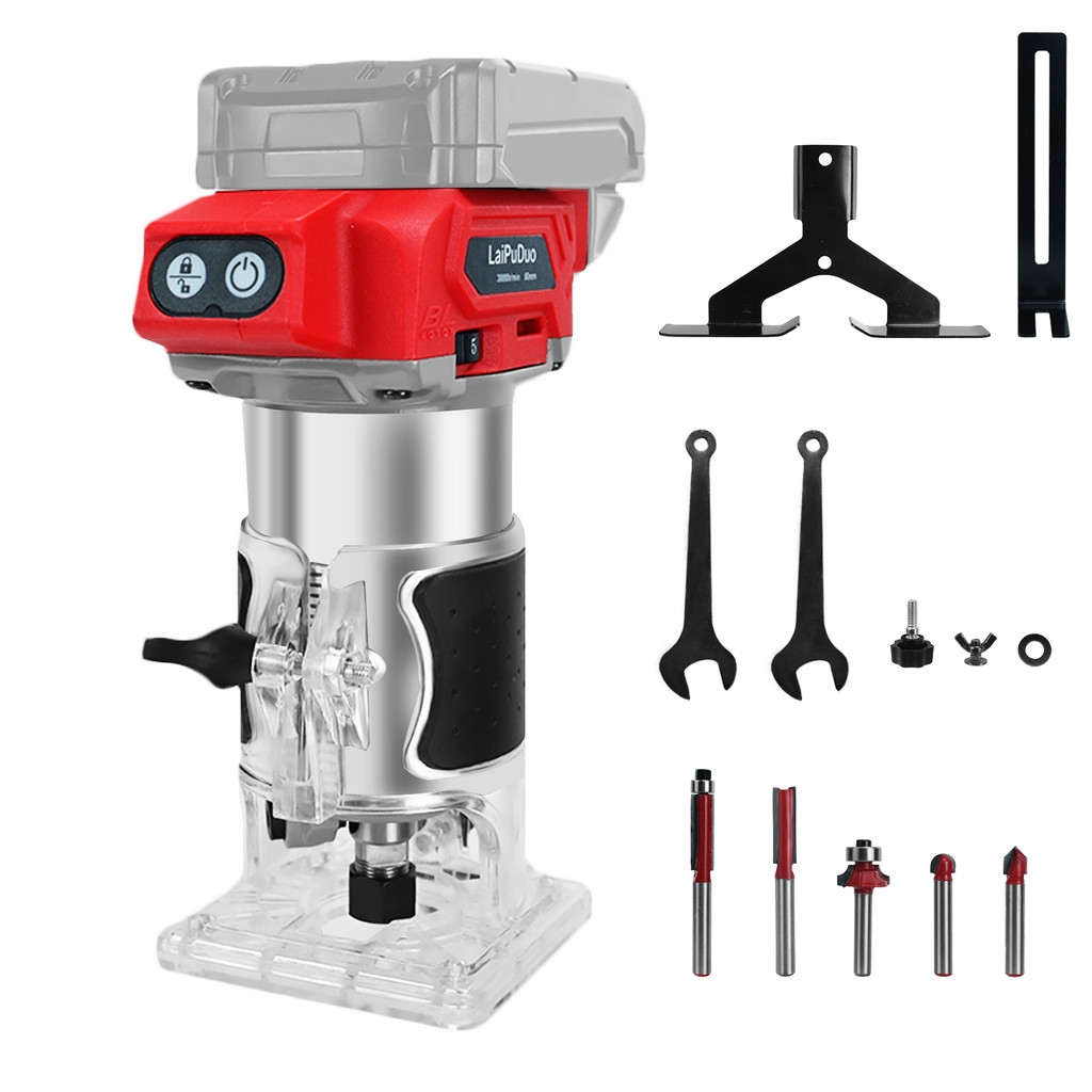 Jual Brushless Cordless Wood Router Tool for Milwaukee 18V Battery 5 ...