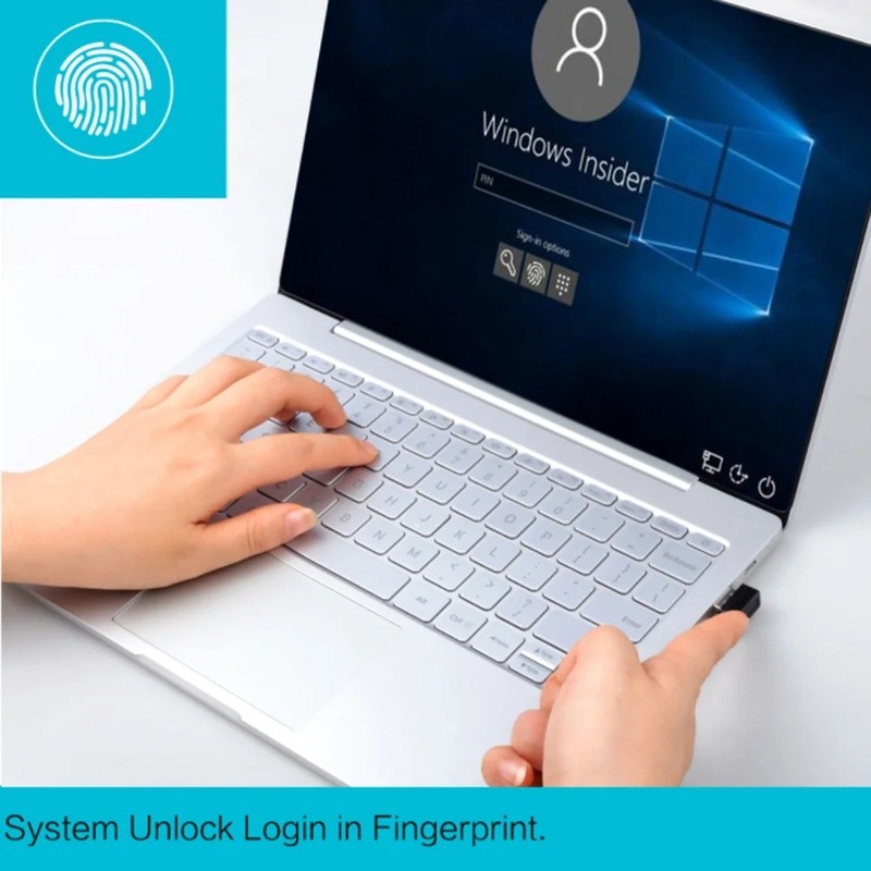 Jual Portable Mini Fingerprint Scanner Lock for USB Login, Password ...
