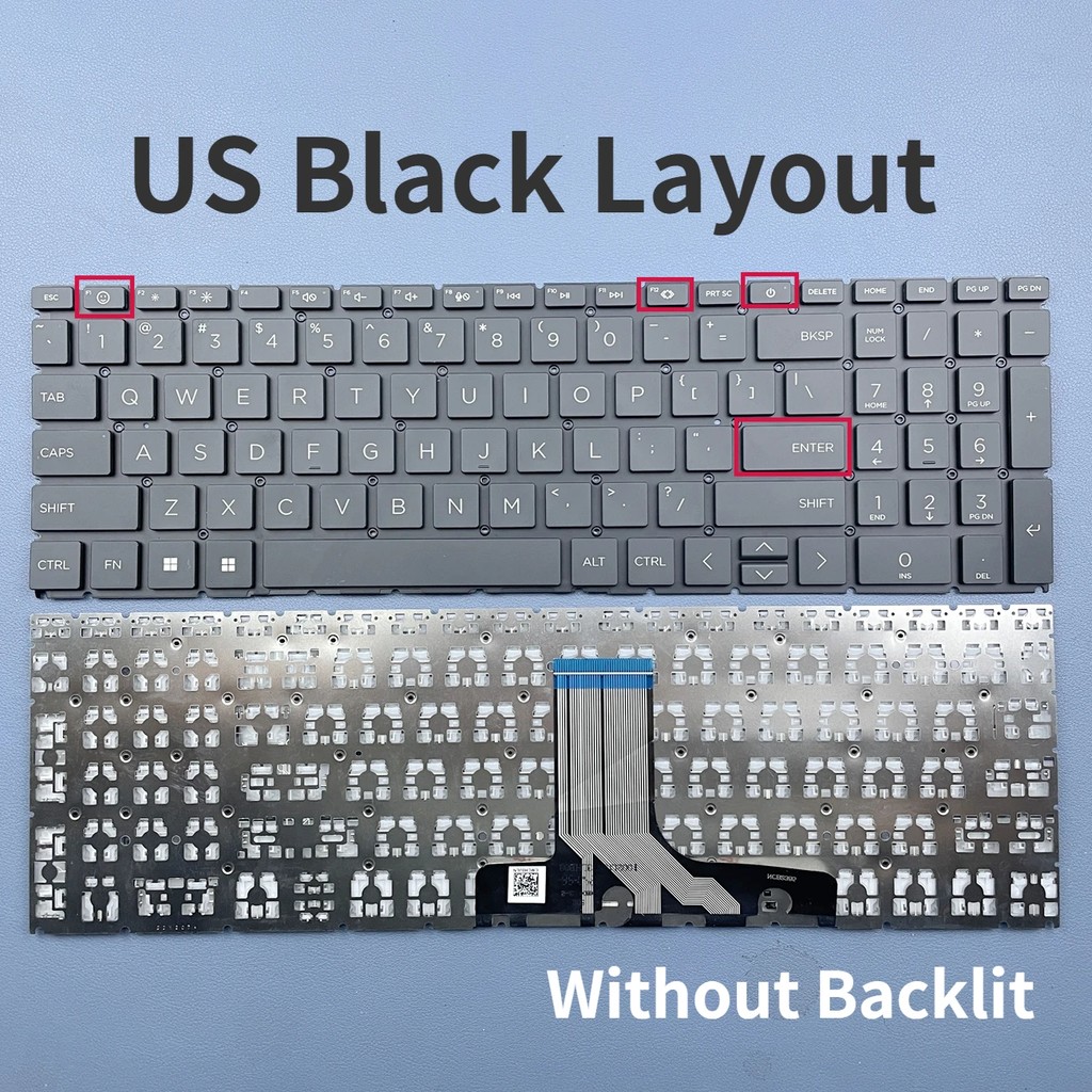 Jual US Backlit&NoBacklit Keyboard For HP 15-FC 15-FD 15T-FC TPN-Q287 ...