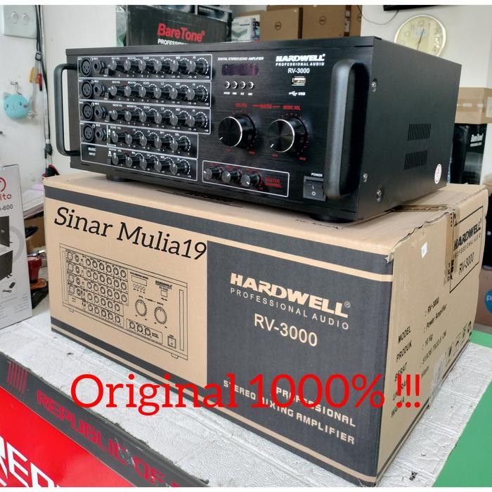 Jual AMPLIFIER HARDWELL RV-3 / RV3 / RV 3 BLUETOOTH-USB * | Shopee ...