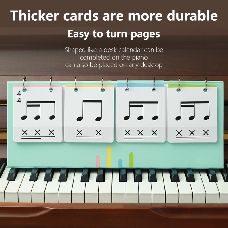 Jual Note Training Card Musical Notation Learning Card Piano Rhythm ...