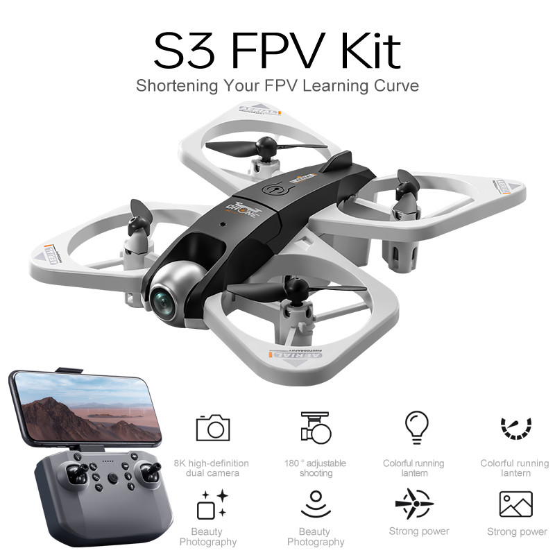 Jual IMPORT MJX S3 Mini Drone ESC 8K Camera Profesional Aerial Fixed Altitude Hover Optical ...