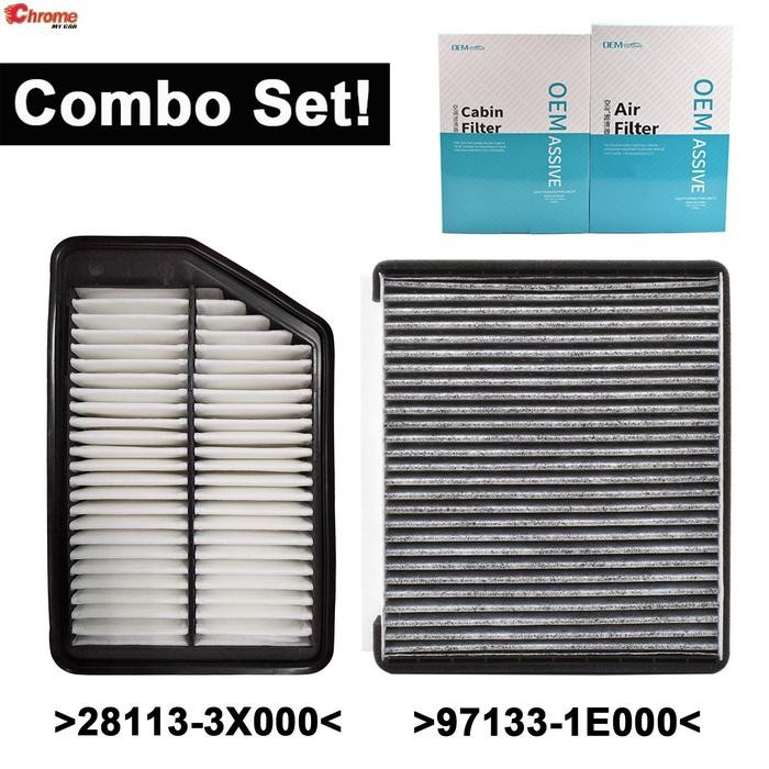 Jual Combo Set Engine Cabin Pollen Air Filter 28113-3X000 97133-2H000 ...