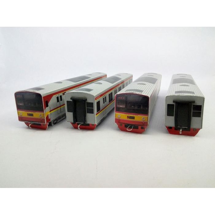 Jual paket Miniatur Kereta api KRL isi 4 pcs satu rangkaian | Shopee ...