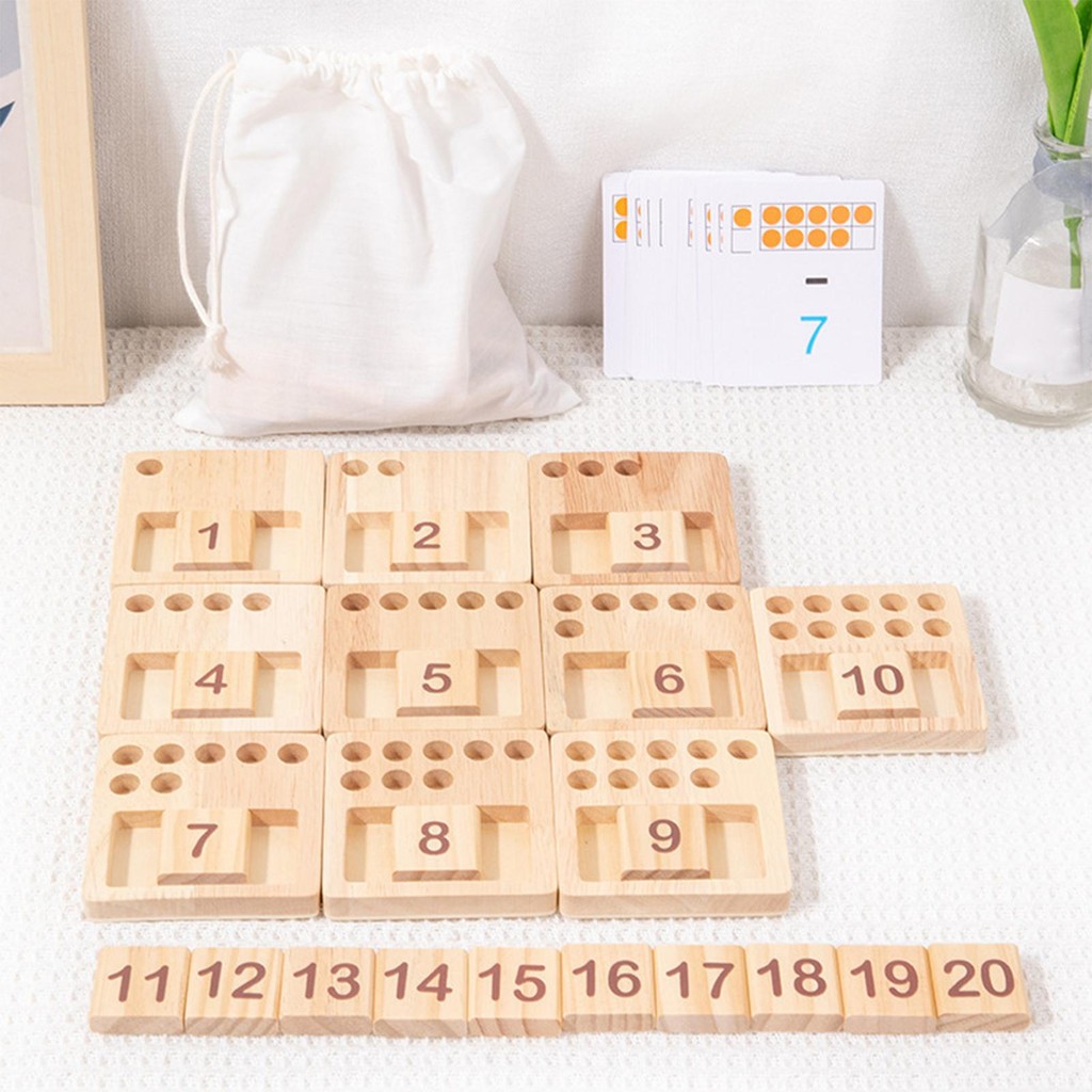 Jual Montessori Math Game Calculation Math Learning Math Preschool Wood ...