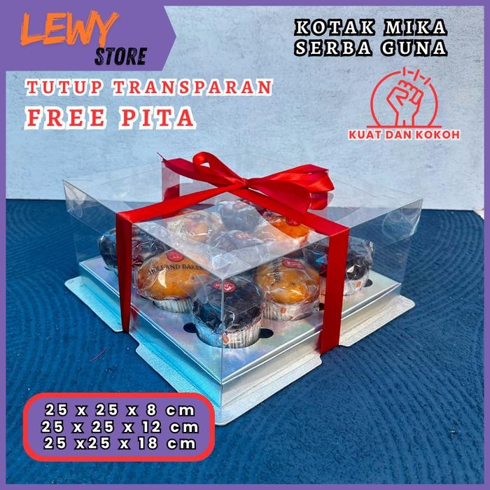 Jual Kotak Kue Mika, Cake Box, kotak Puding,Kotak Kado, Box Cupcake ...