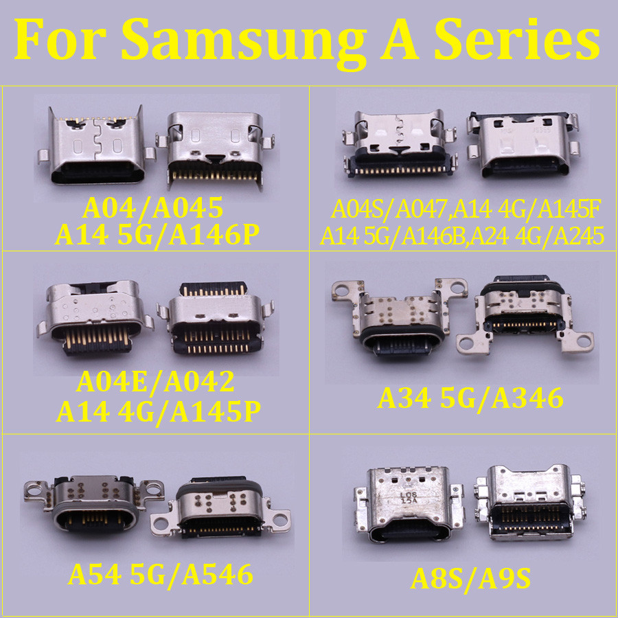 Jual 10Pcs USB Type c Charging Connector Socket Charger Dock Port Plug ...