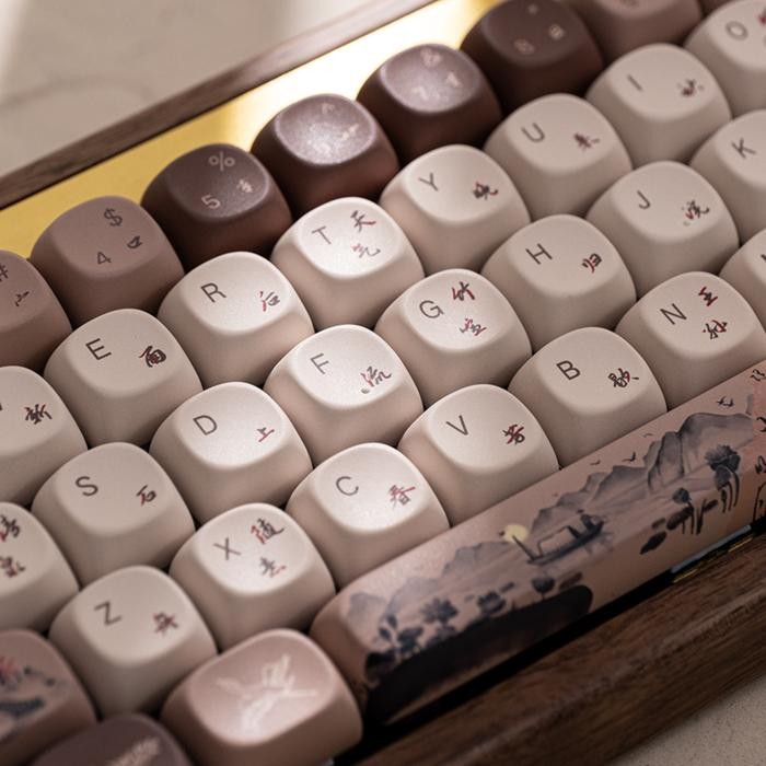 Jual (Expert) Akko Mountain Seclusion MOA Profile PBT Dye Sub Keycaps ...