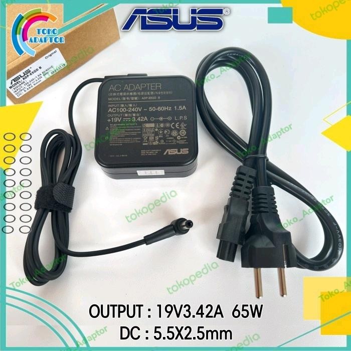 Jual Jual [READY] Adaptor Charger Asus ADP 65GD B 19V-3.42A 65W DC 5.5*2.5mm | Shopee Indonesia