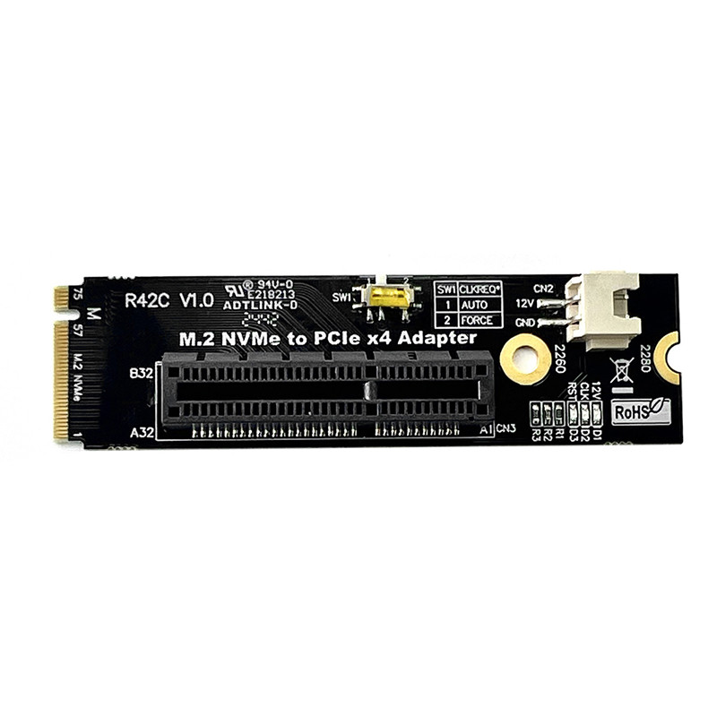 Jual M.2 for NVMe to PCIe X4 Adapter PCB Board PCI-E 4.0 for M2 M Key ...