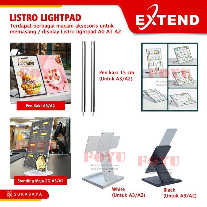 Jual Listro Led Menu Slim Light Pad A2 A1 A0 60X90 60X120 Cm Neon Box ...