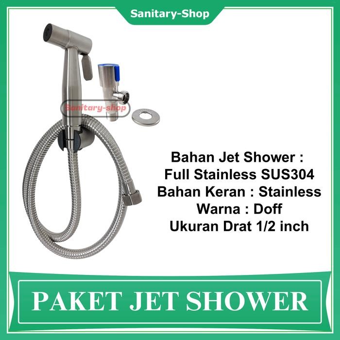 Jual Wolbin Jet Spray Shower Bidet Washer Semprotan Cebok Kloset Set ...