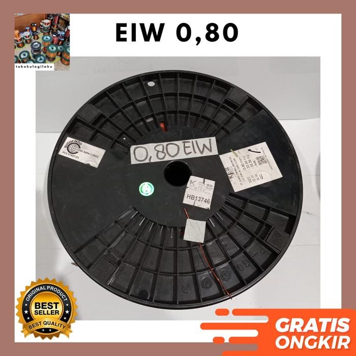 Jual EIW Kawat Tembaga Email 0,80 mm EIW Class H 180C Gulung Dinamo ...