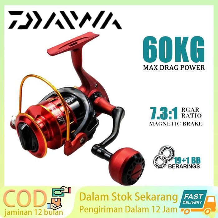 Jual Caldari Reel Spinning 5.2:1 Gear Ratio Drag Maks 60kg + Spool Tambahan Ideal untuk Karp ...